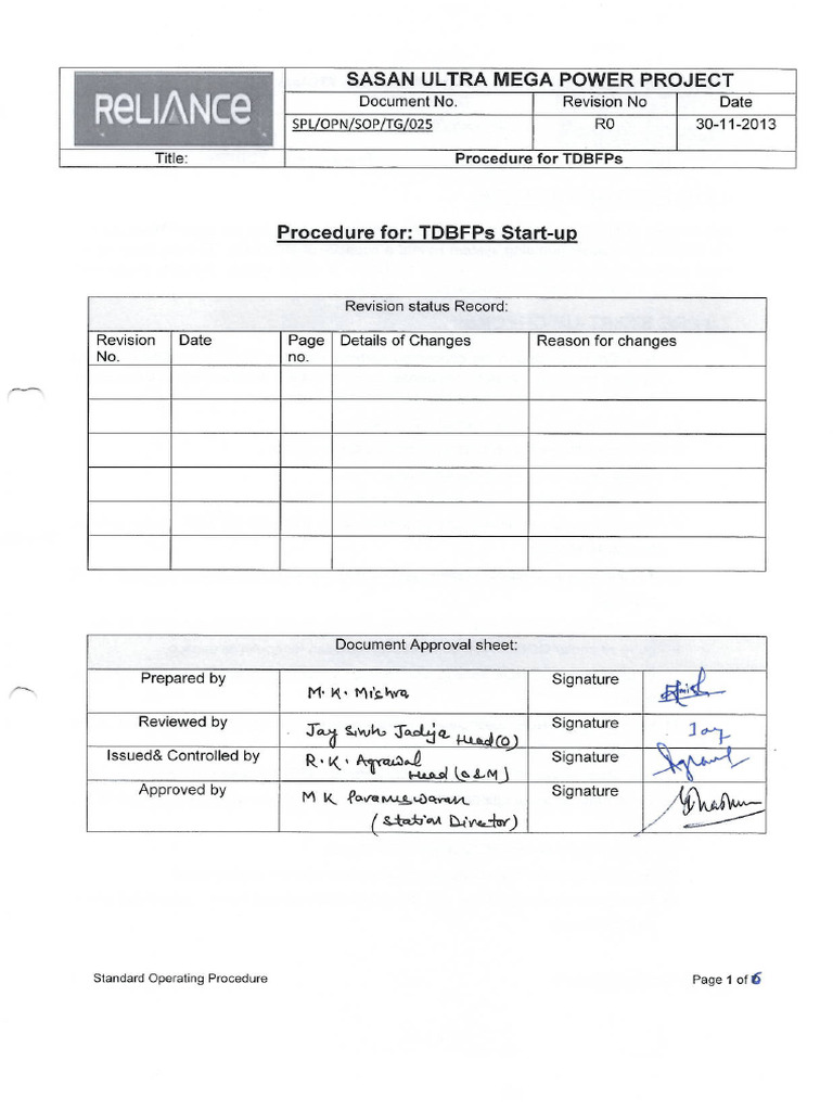025 (TDBFP Start-Up) | PDF