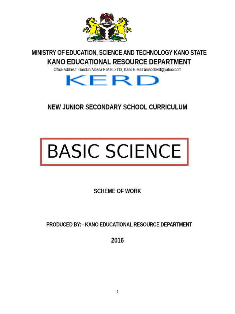 Basic Science Scheme - 063152 | PDF