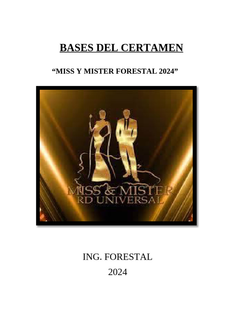 Bases Del Certamen 2024 | PDF
