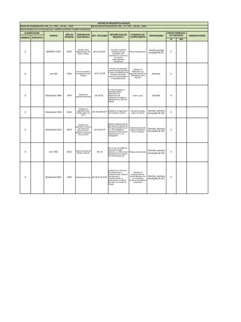 Actividad 1 Matriz SSG ST | PDF