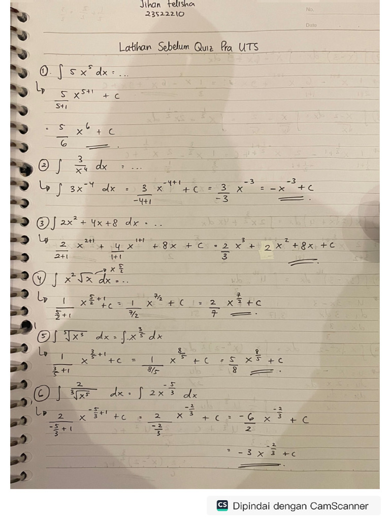 Jihan Felisha Latihan Kalkulus | PDF