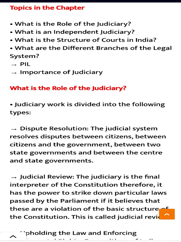 Judiciary Notes | PDF