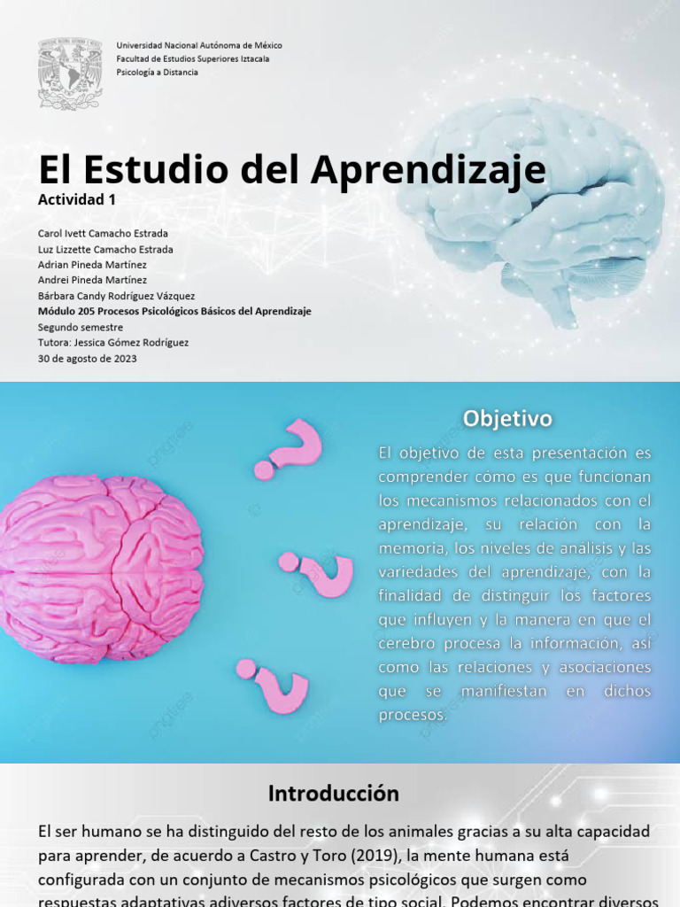 El Estudio Del Aprendizaje | PDF | Aprendizaje | Memoria