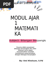 Modul Ajar Matematika Bilangan Berpangkat Kelas 8 SMP | PDF