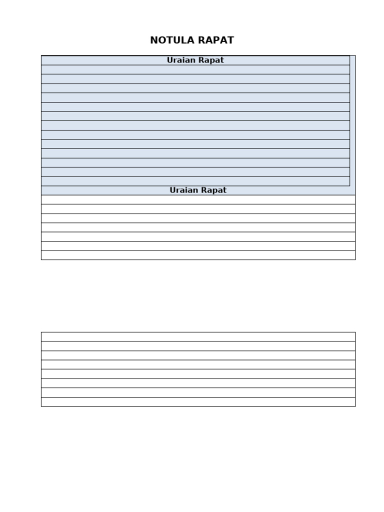 Notula Rapat | PDF
