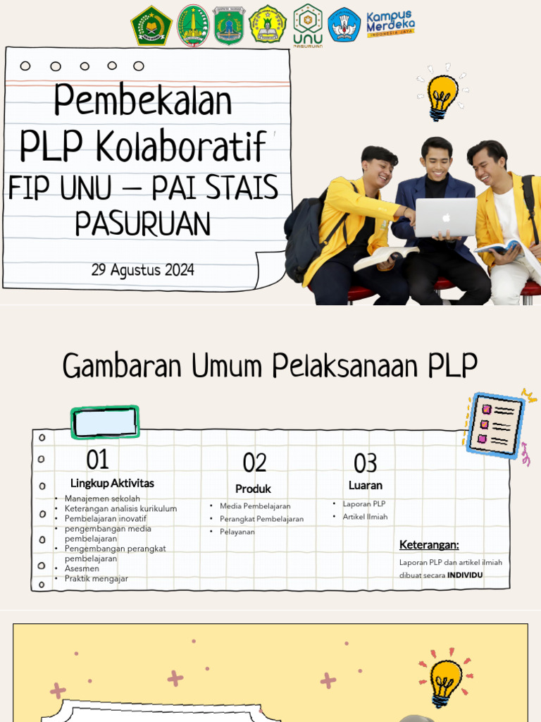 Pembekalan PLP Kolaboratif 2024 | PDF