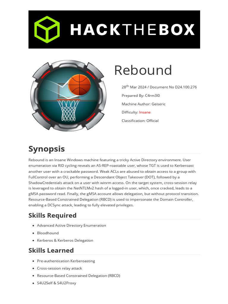 Rebound | PDF