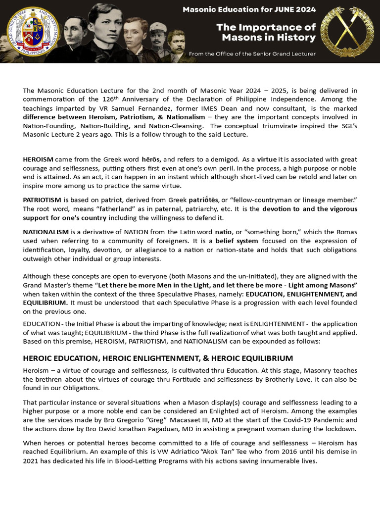 June - 24 Masonic Educ TEXT | PDF