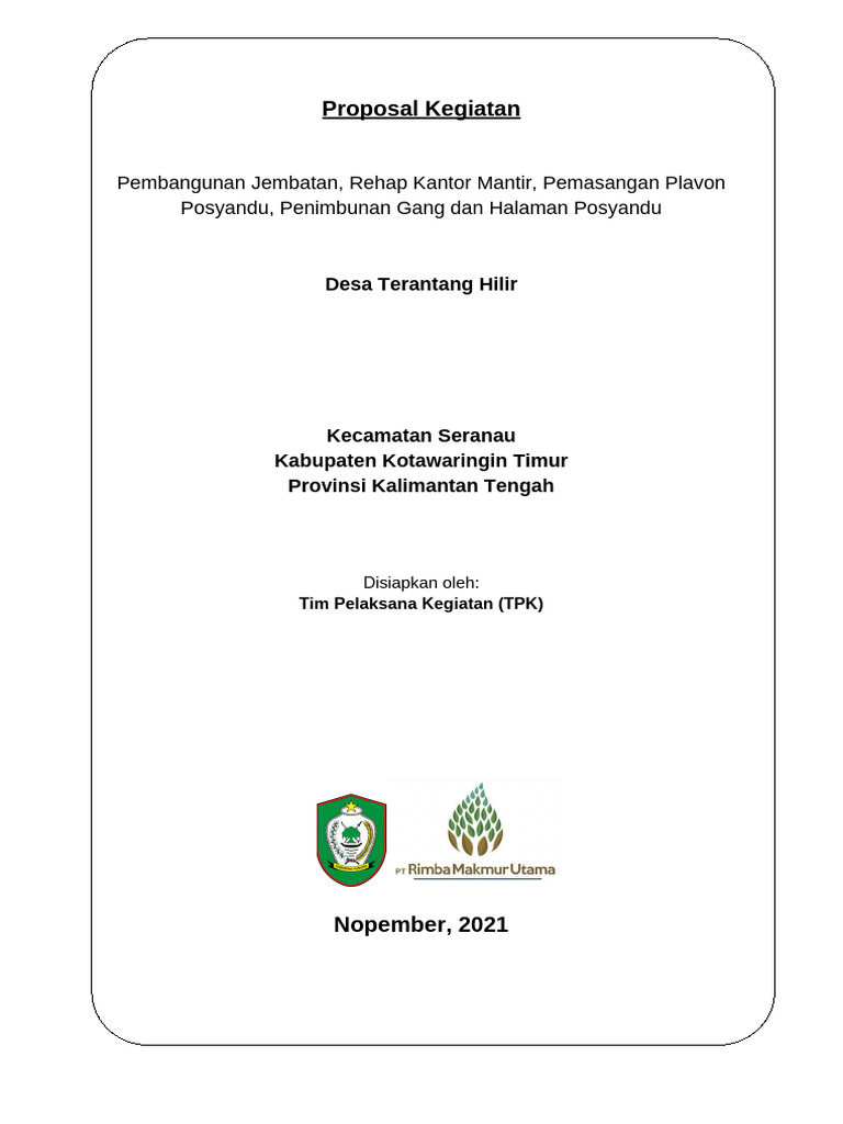 Sampul Proposal TPK | PDF