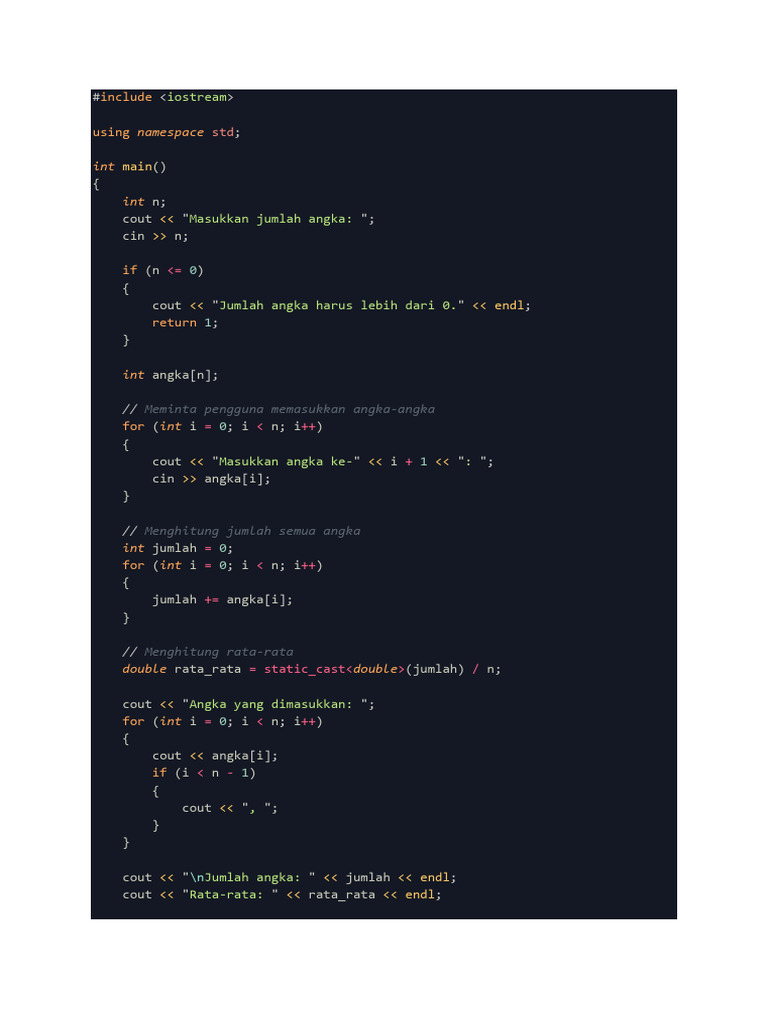 Hitung Rata Rata | PDF