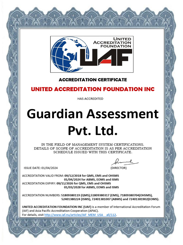 Guardian Assessment Pvt. LTD | PDF