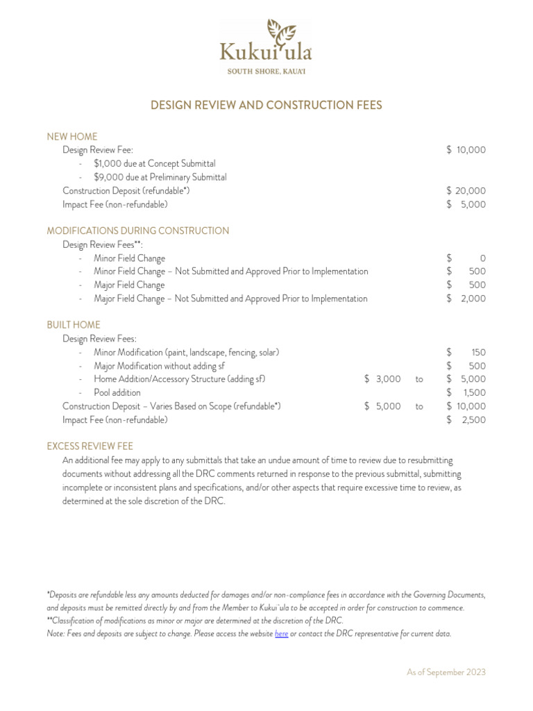 14 Design Review and Construction Fees 5 202312 - 241001 - 040625 | PDF ...