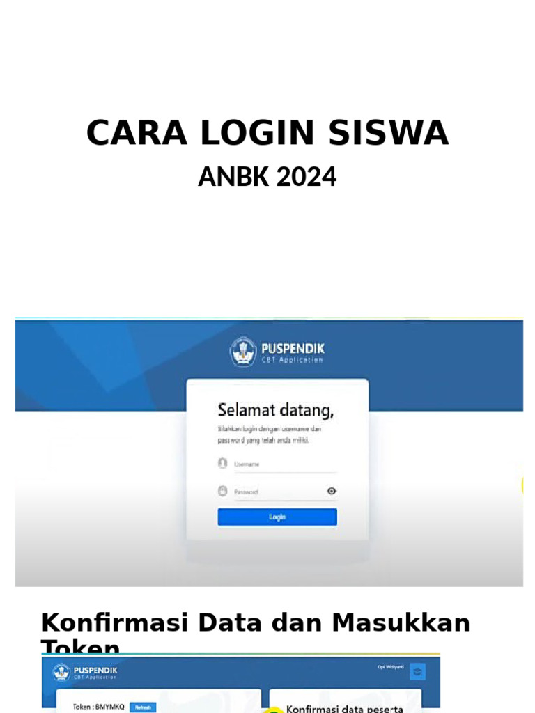 Cara Login Siswa | PDF