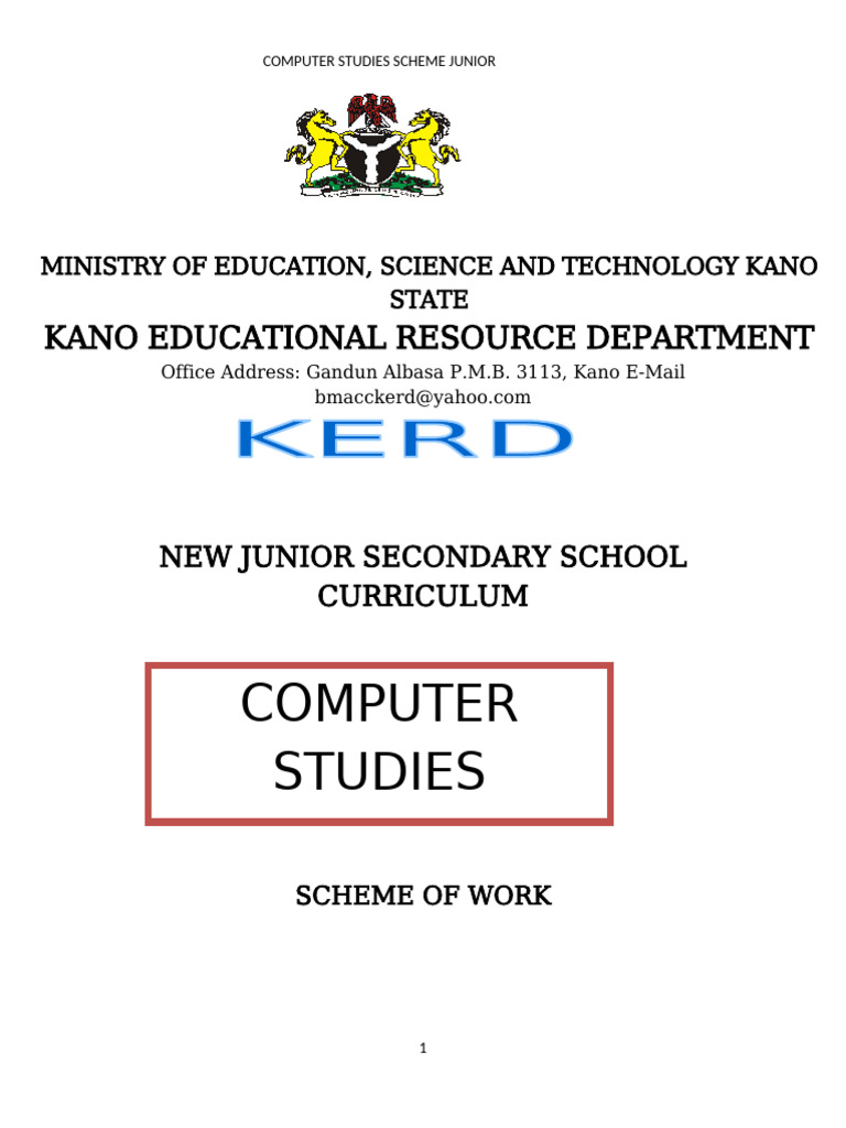 Computer JSS New Scheme - 063225-1 | PDF