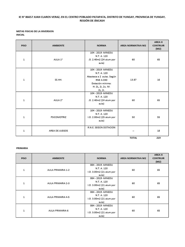 Inf Preliminar Patapata | PDF