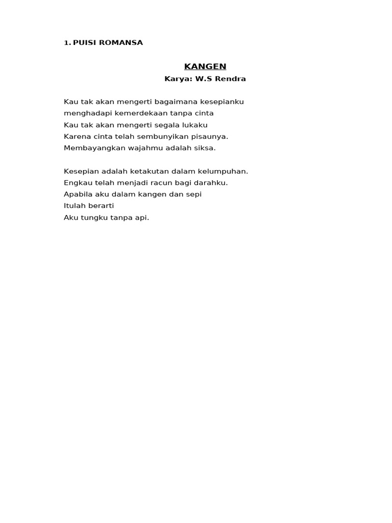 Jenis Jenis Puisi 3 | PDF