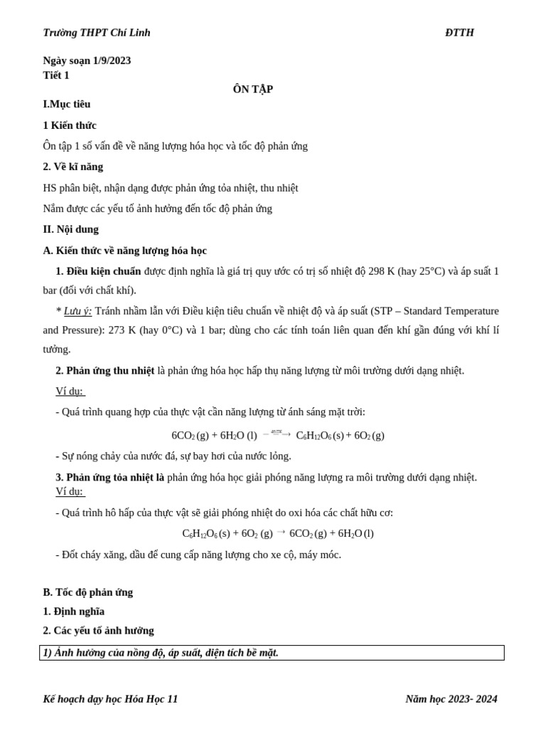 Giao An 11 KNTT | PDF