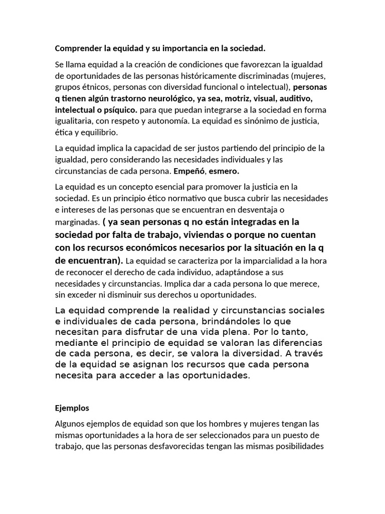 Equidad | PDF