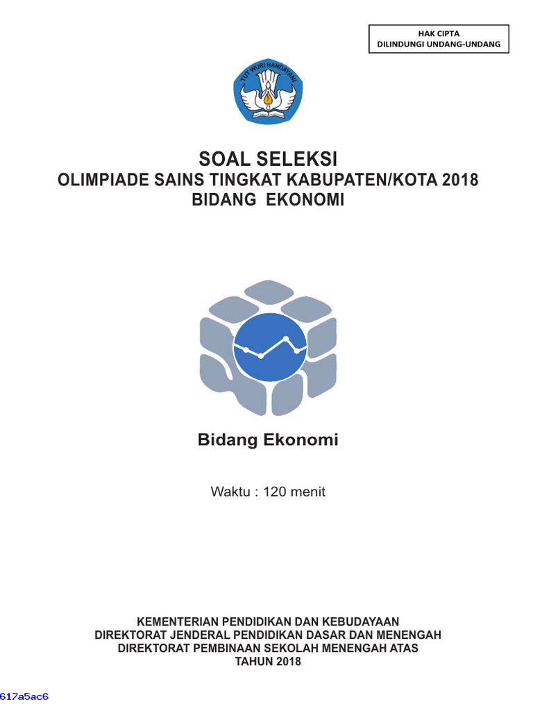 2018 - OSK Ekonomi SMA - Soal Dan Kunci Jawaban (P4kguru - Blogspot.com) | PDF