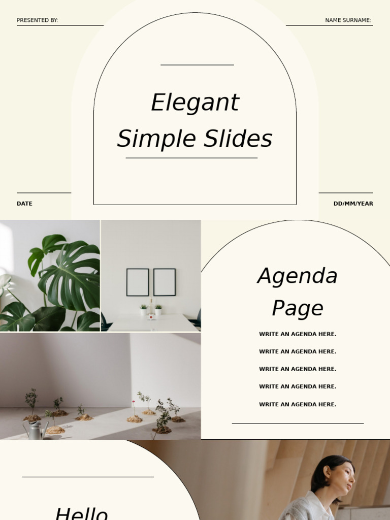 Elegant Simple Slides | PDF