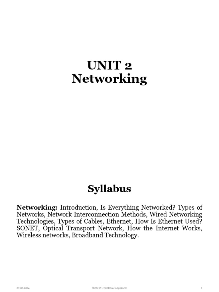 Networking | PDF