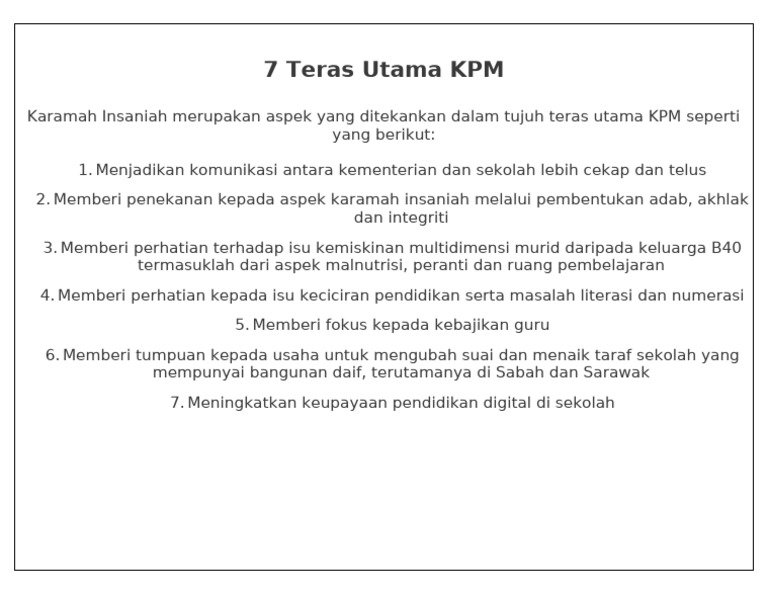 7 Teras Utama KPM | PDF