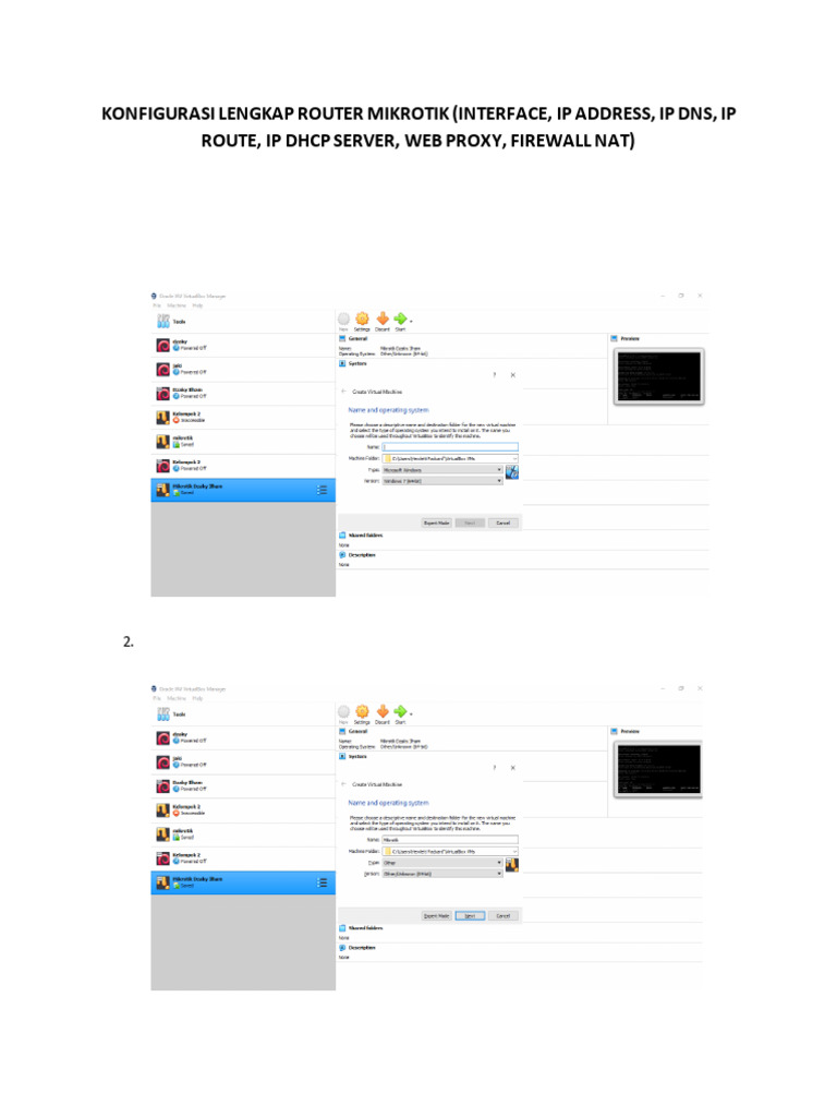 Konfigurasi Mikrotik MK 1 Dzaky Ilham Xi TKJ 5 | PDF