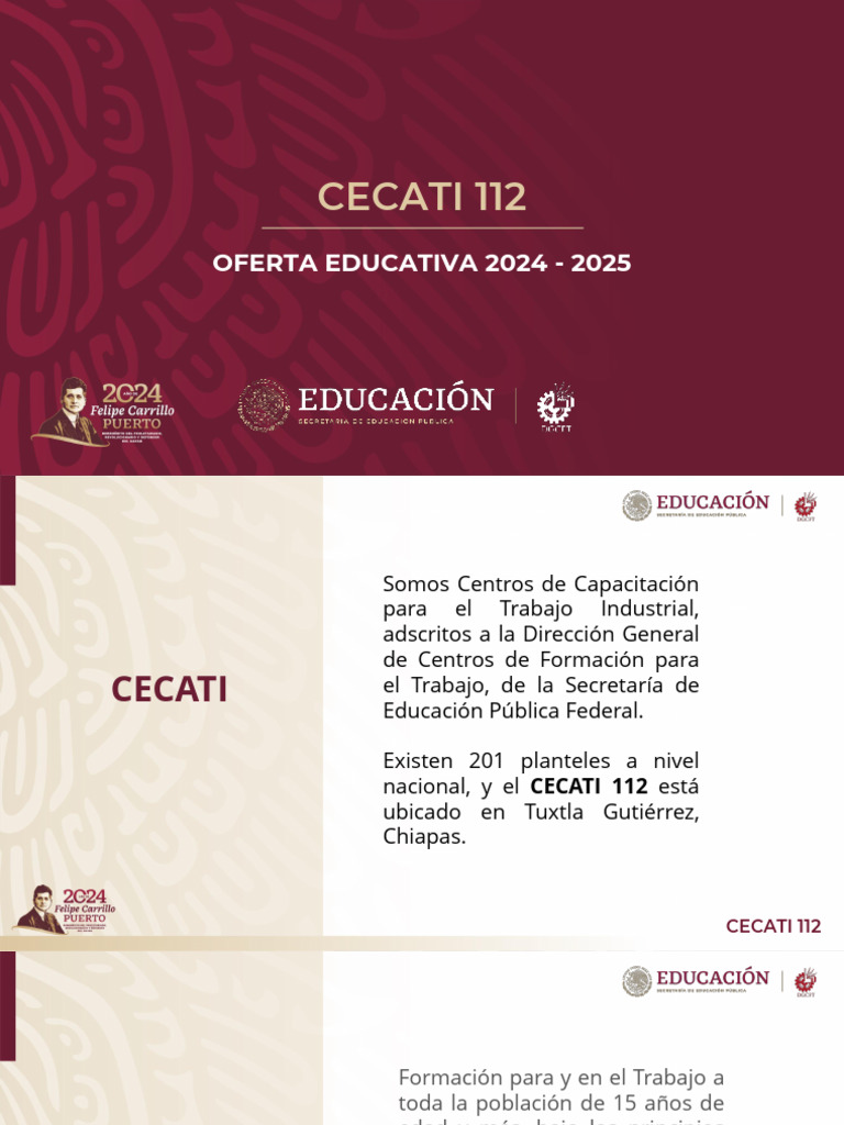 Cecati 112 - Oferta Educativa - 2024 2025 | PDF