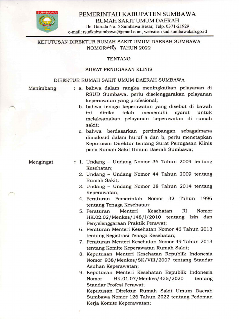 SPK Dan RKK Perawat Icu | PDF