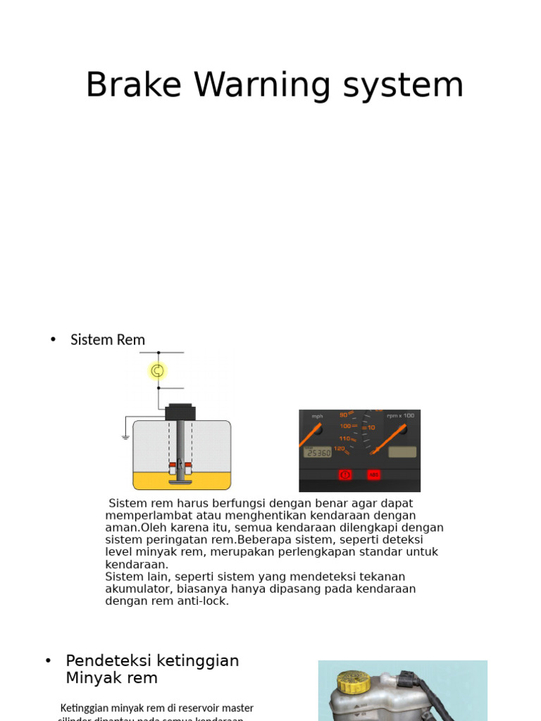 Brake Warning System | PDF