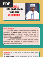 Values Education | PDF | Teachers | Curriculum