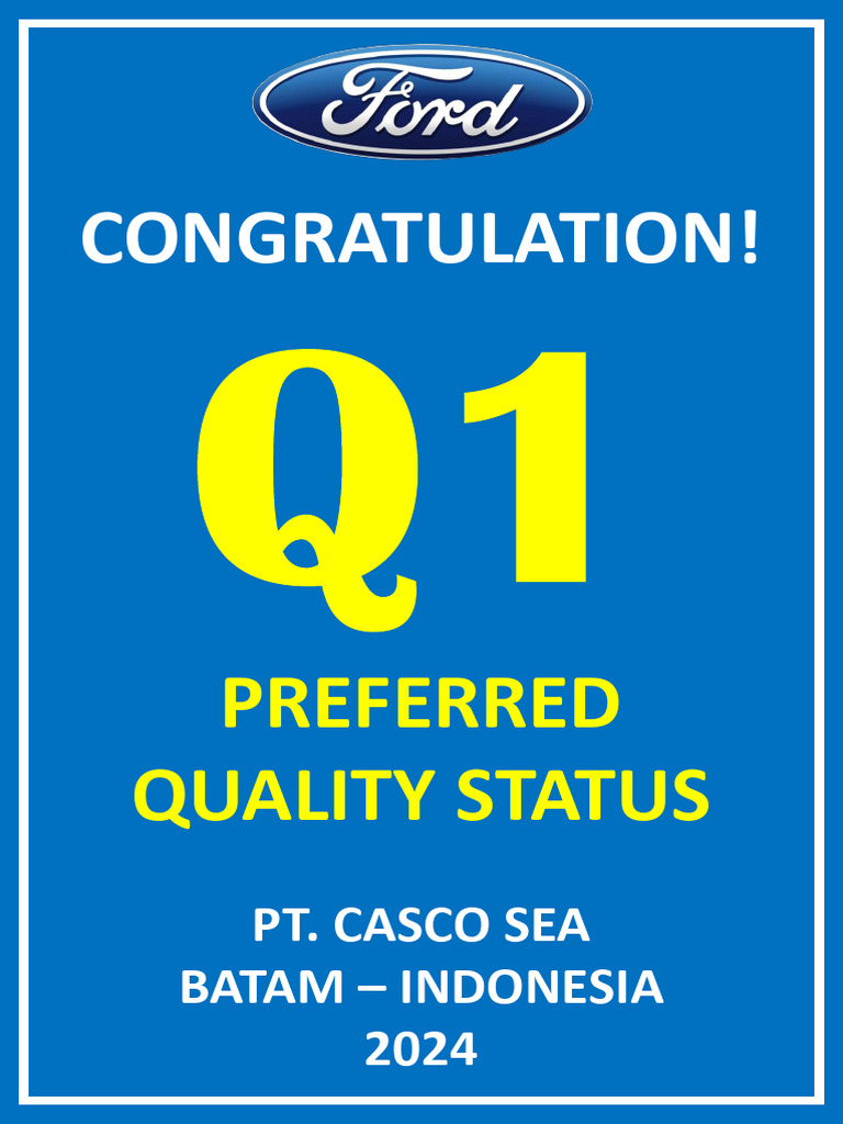 Casco SEA - Ford Q1 - Cake Celebration | PDF