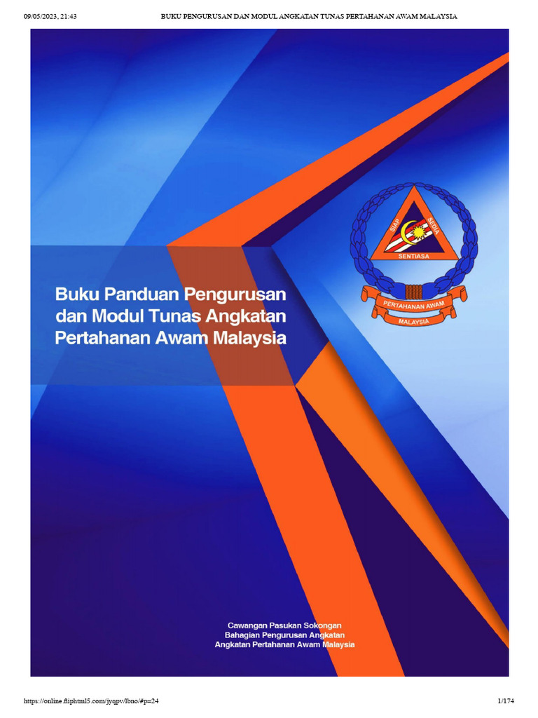 Buku Pengurusan Dan Modul Angkatan Tunas Pertahanan Awam Malaysia | PDF