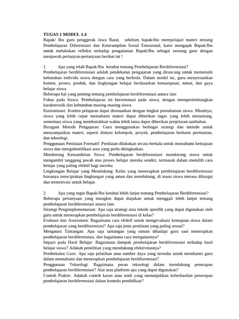 LK Modul 1.4 Level 1. Ramdani | PDF