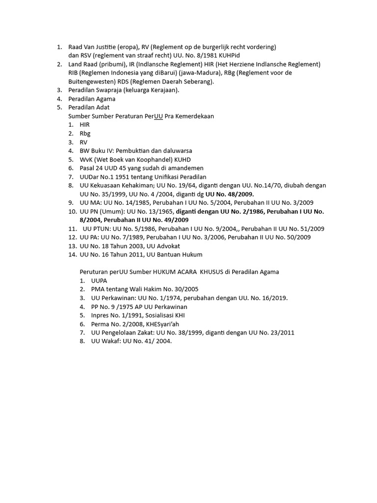 Catatan Hukum Acara Perdata | PDF