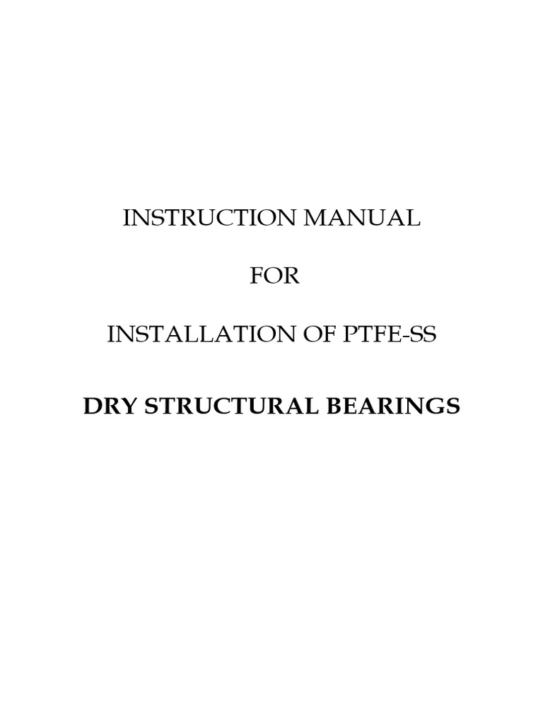 Dry Structural Bearing | PDF