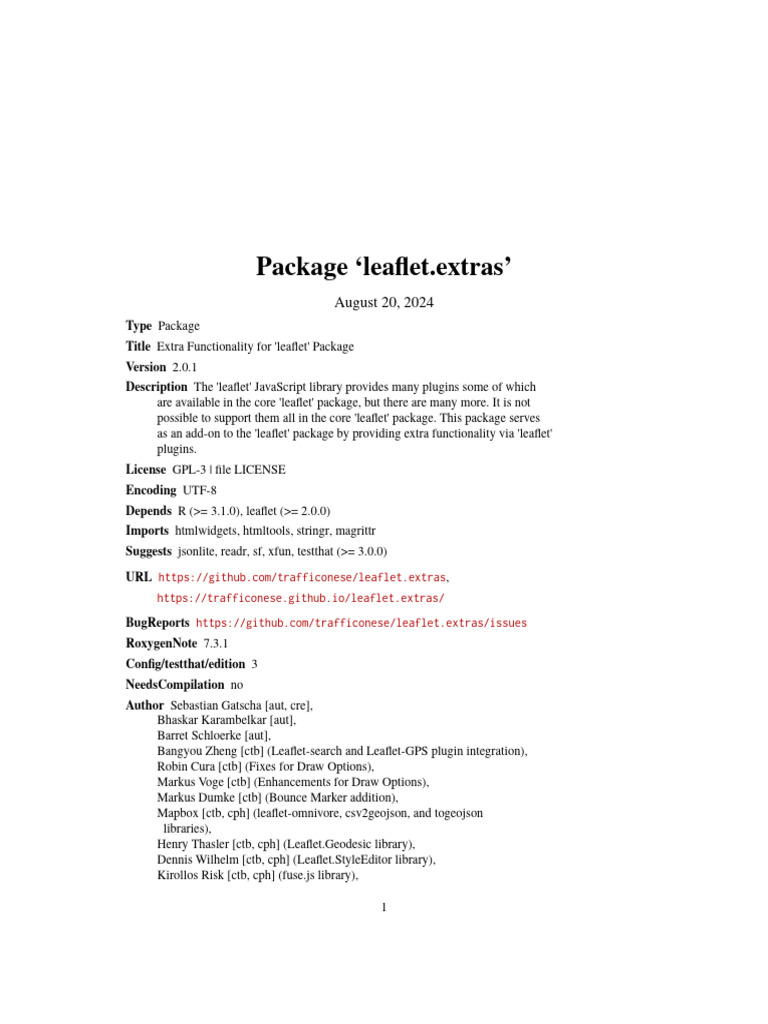 Leaflet Extras | PDF