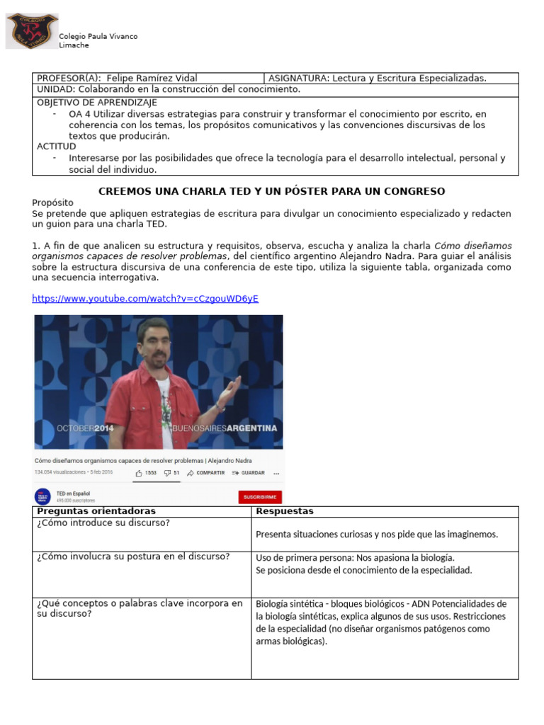 3ºm Charla Ted | PDF