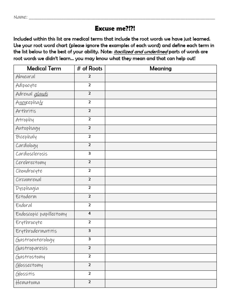 Root Words Challenge Activity | PDF Root Words Challenge Activity | PDF