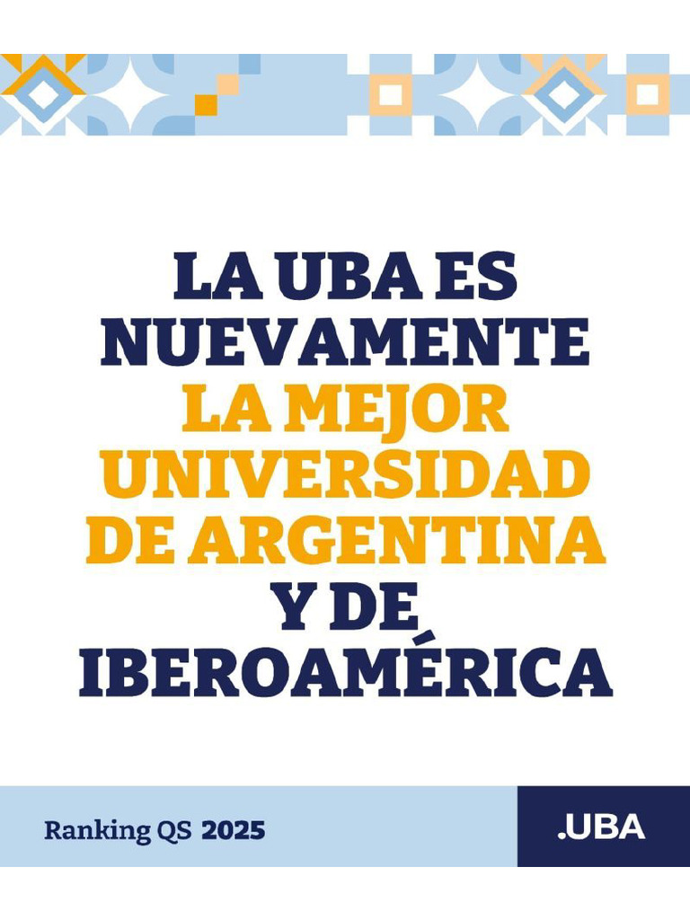 Ranking QS Uba Mundial 2025 | PDF