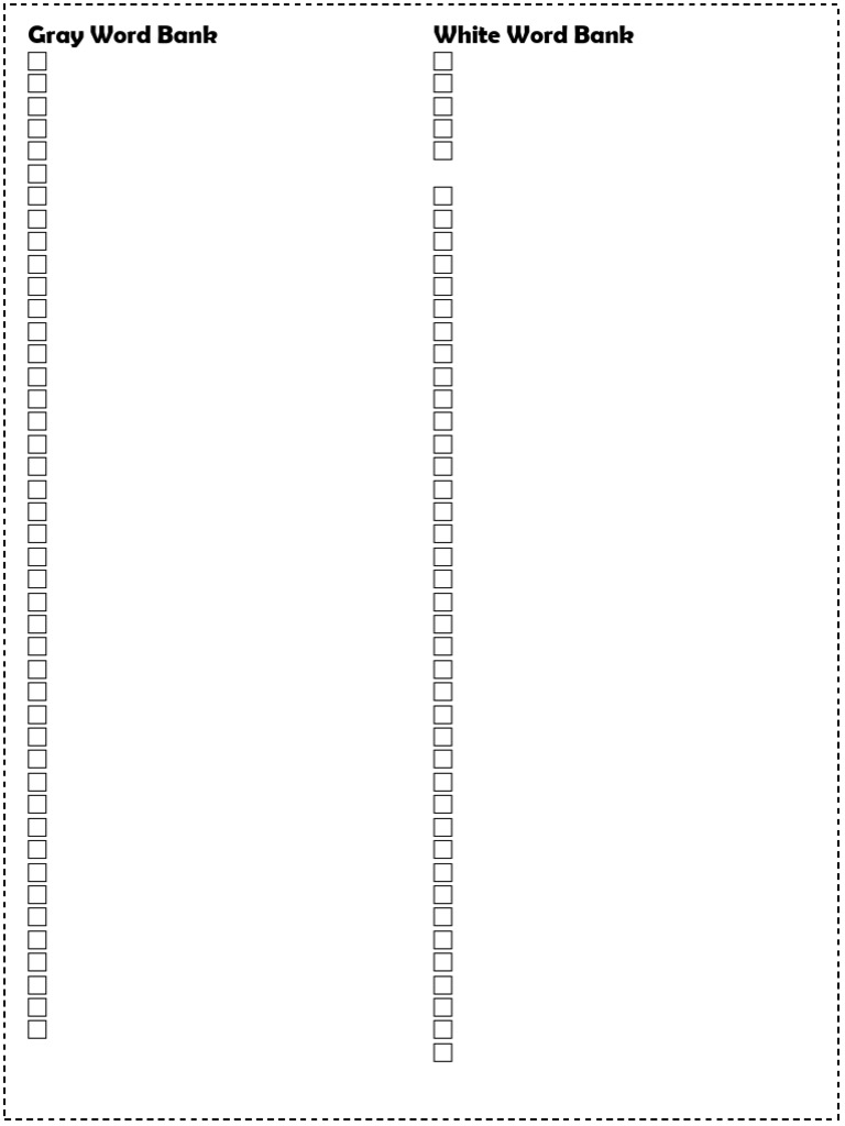Root Words Challenge Activity Word Bank | PDF
