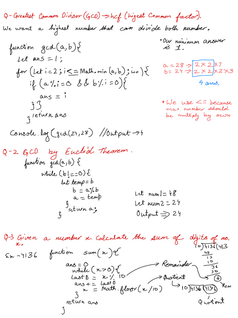 Dsa Question | PDF | Multiplication | Mathematics