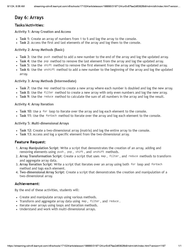 Array Js Question | PDF