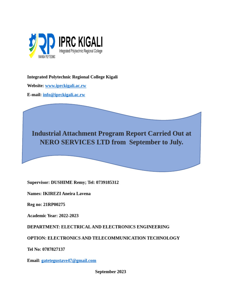 Nero Report Industrial Internship | PDF