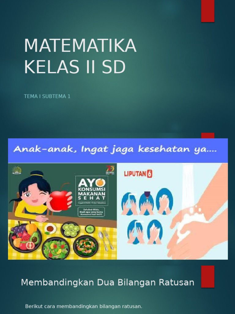 MATEMATIKA Kelas 2 Ct2 Tema I Subtema 1 | PDF