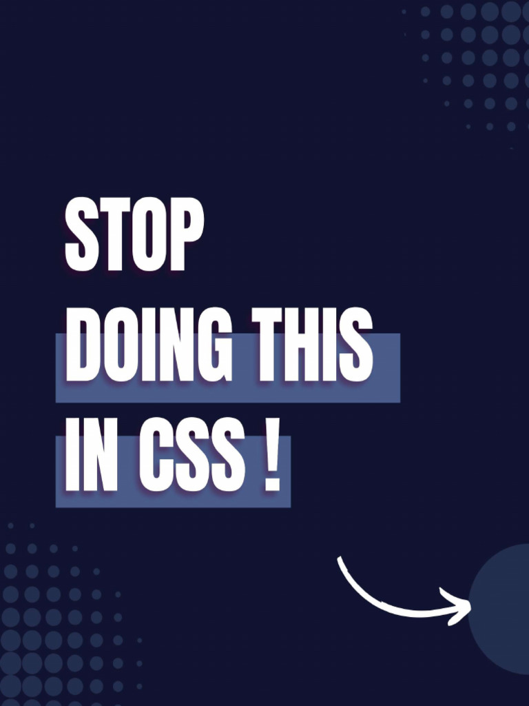 Stop Doing This in CSS | PDF