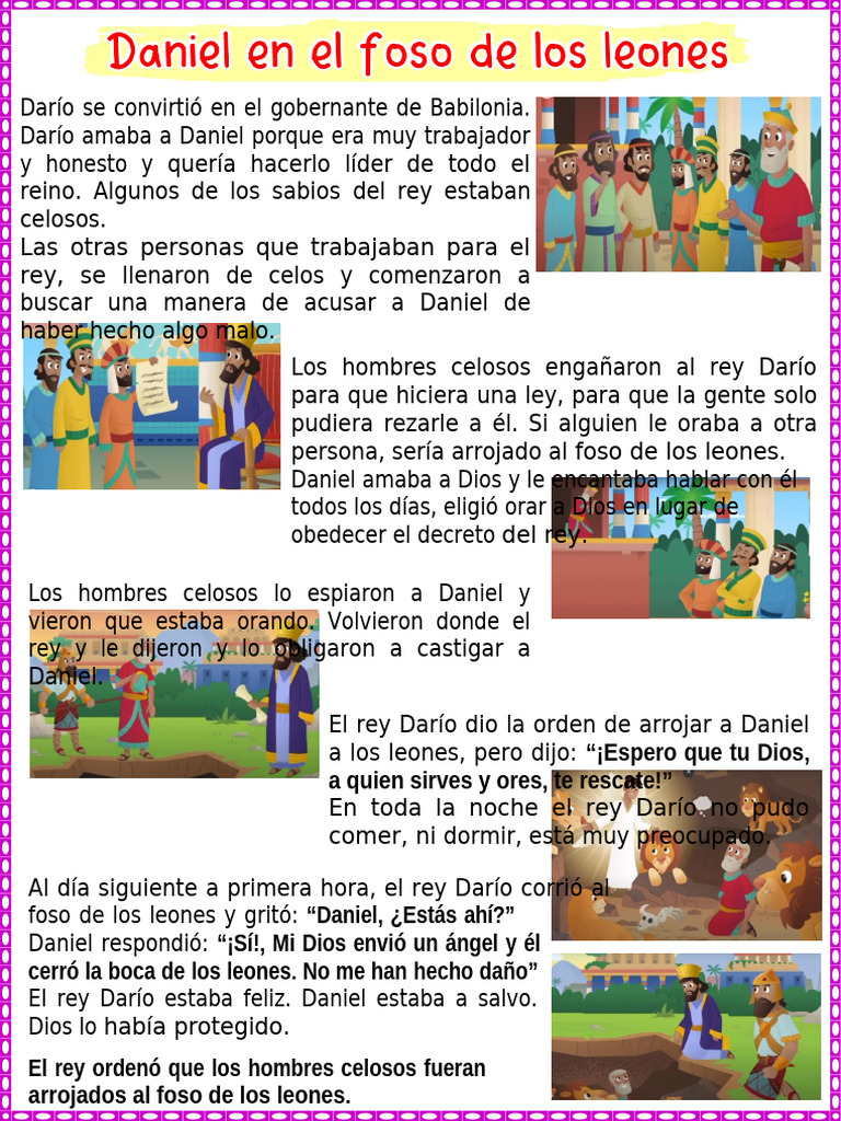 Ficha Daniel en El Foso de Los Leones | PDF