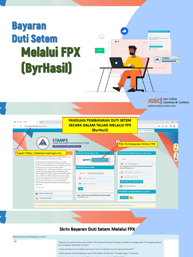 Bayaran Duti Setem: Melalui FPX (Byrhasil) | PDF