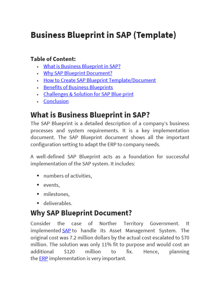 SAP Business Blueprint Guide | PDF | Agile Software Development | Scrum ...