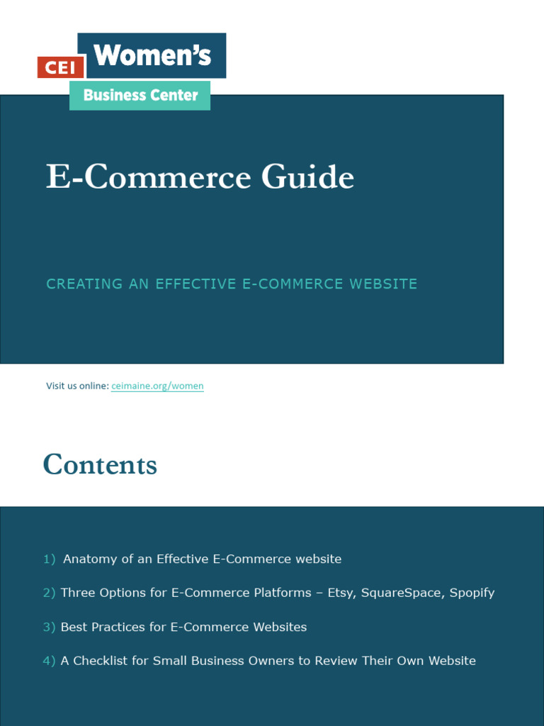 E Commerce Guide Pdf
